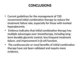 Initial combination therapy in type2 diabetes mellitus | PPTX