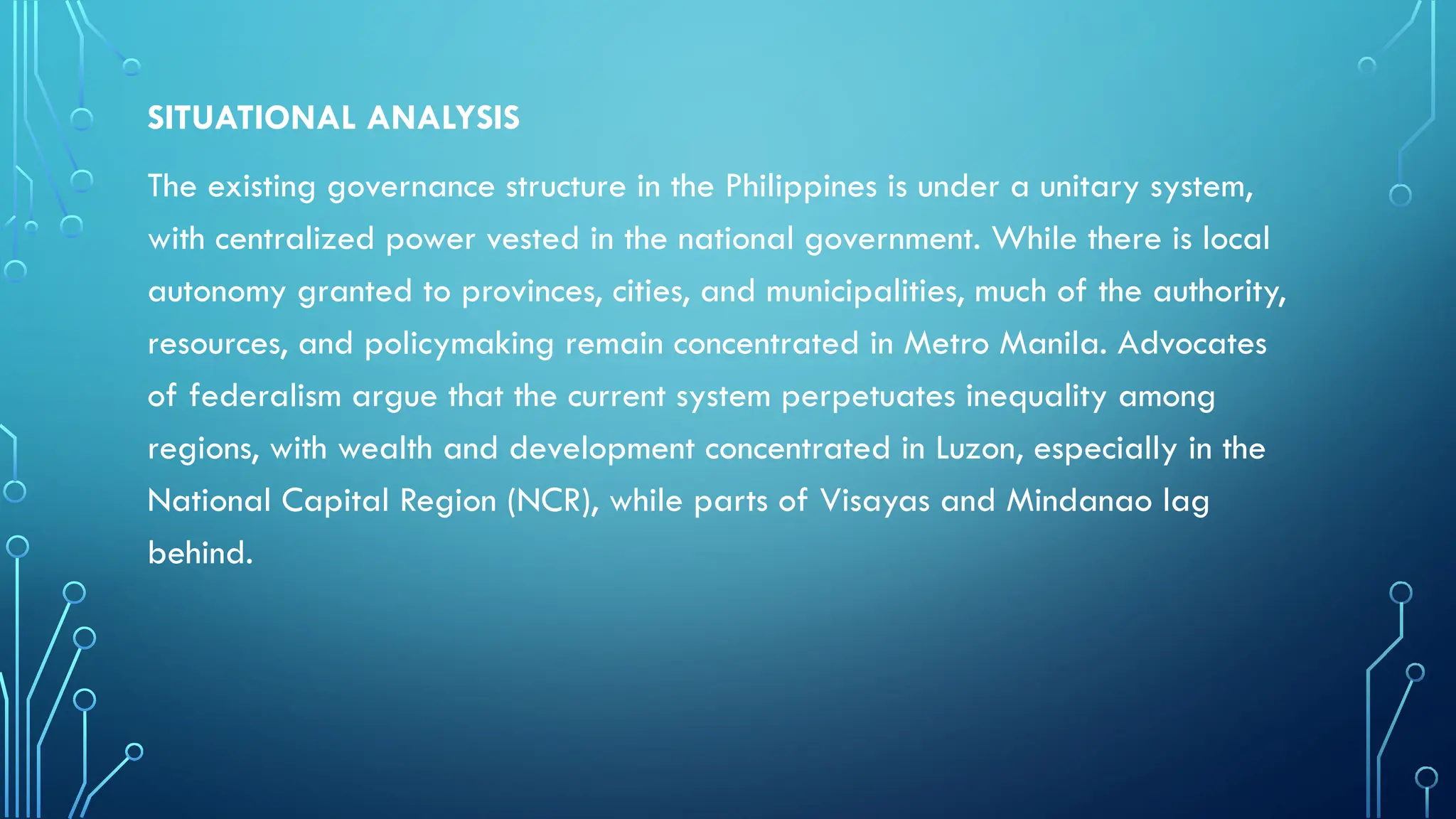 Presentation3 on the situational analysis | PPTX