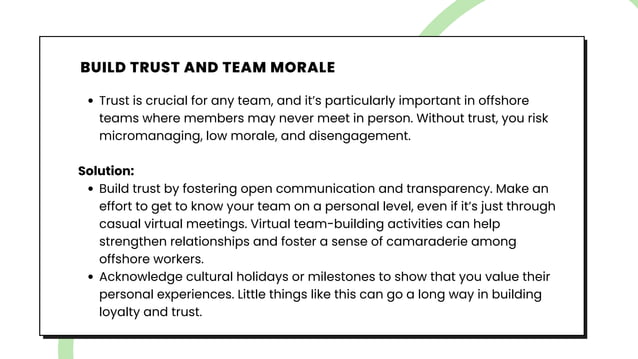 Bridging Cultural Differences for Stronger Offshore Teams | PDF