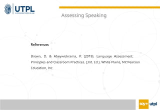 Presentation 3. Assessing Speaking to do.pptx