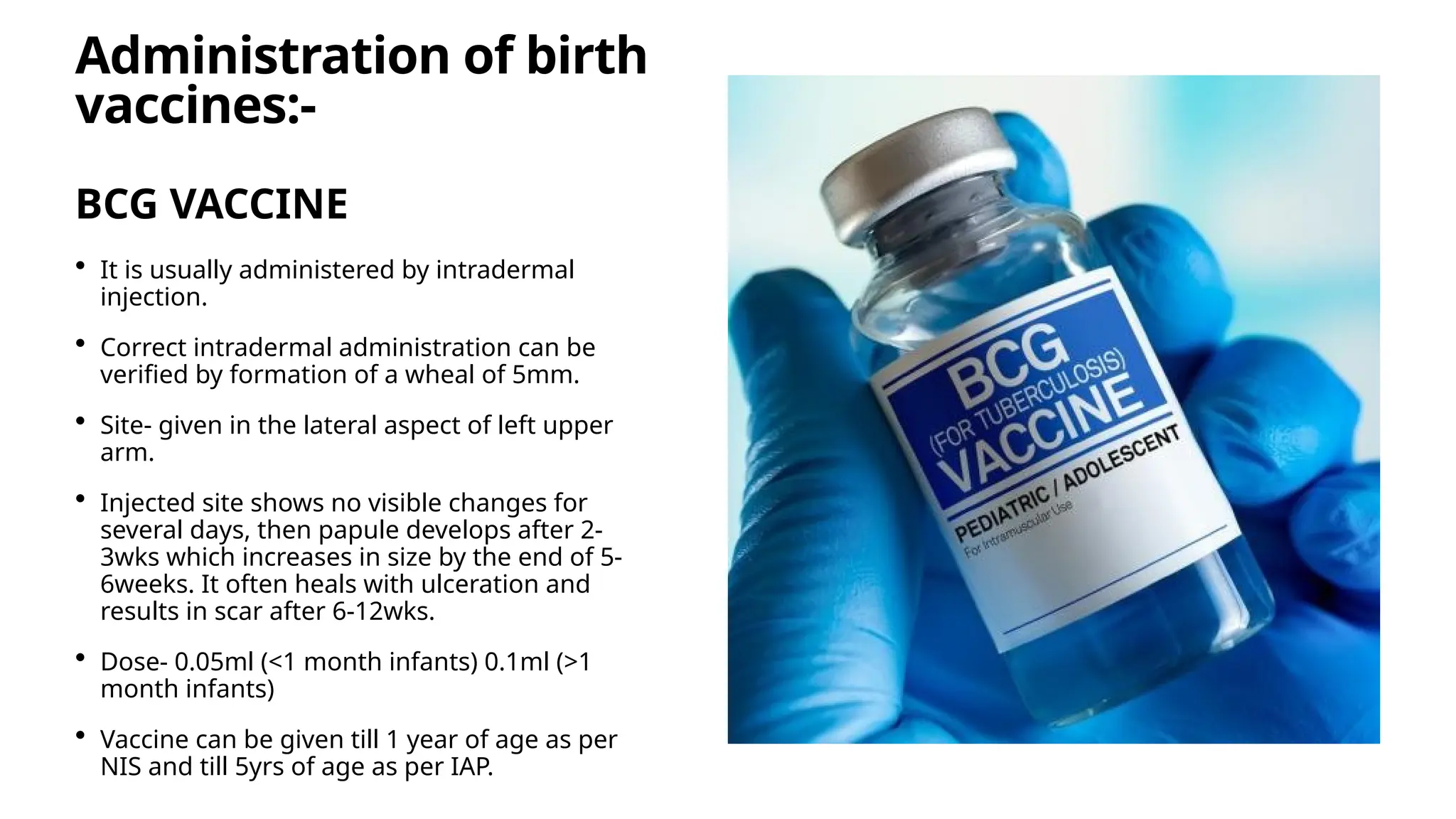 Immunisation counselling and admin of birth vaccines | PPTX