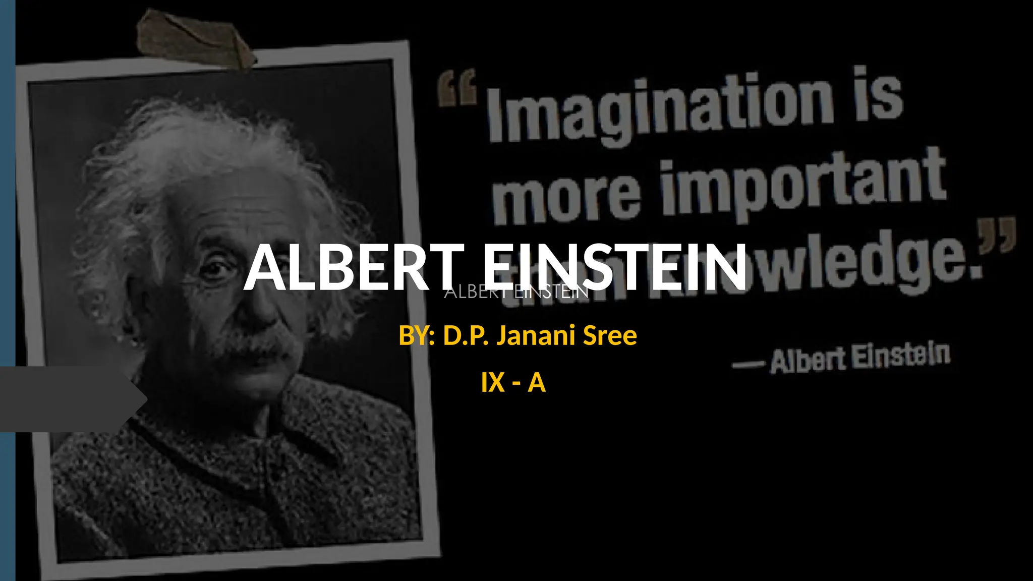 Albert Einstein by school students biography | PPTX