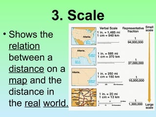 Presentation 3 5 themes of geography & 4 components of a map for w ...