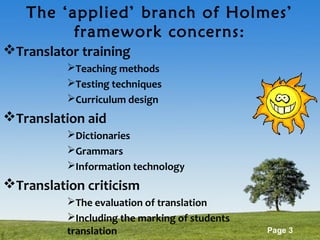 Presentation 3 applied branch of translation studies | PPT