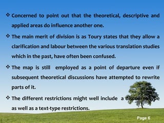 Presentation 3 applied branch of translation studies | PPT