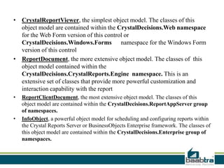 crystal report | PPTX