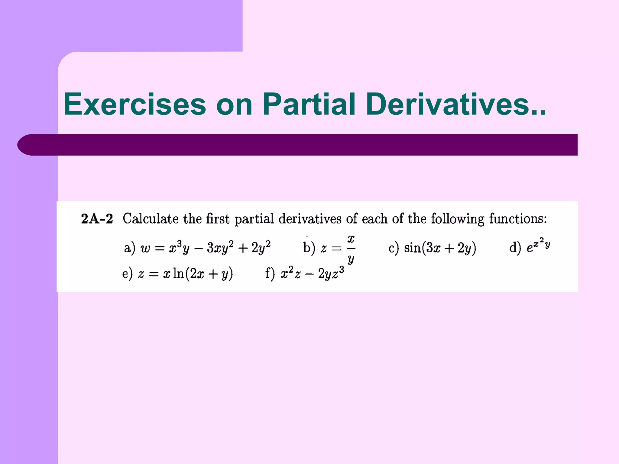 Presentation3 partial differentials equation | PPT