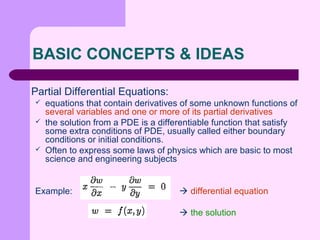 Presentation3 partial differentials equation | PPT