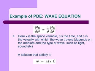 Presentation3 partial differentials equation | PPT