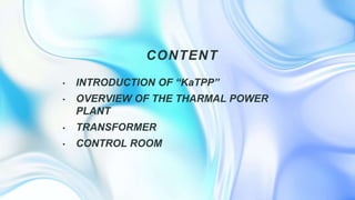 Presentation transformer and control room thermal power plant jhalawar ...