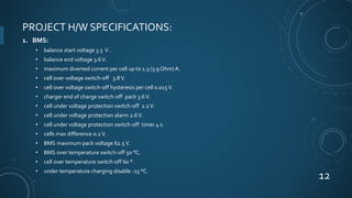 Digitization of Battery management System and Charging by Solar Panel | PPT