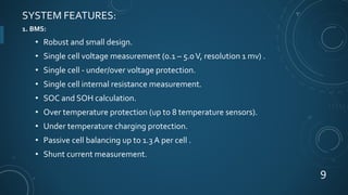 Digitization of Battery management System and Charging by Solar Panel | PPT
