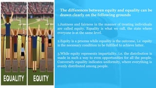 Differences between equity and equality | PPTX