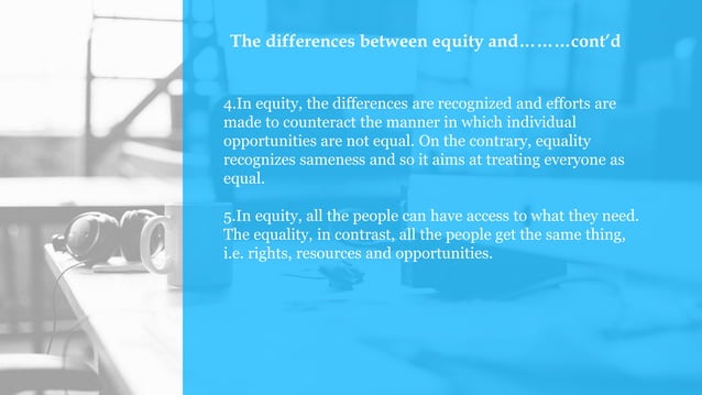 Differences between equity and equality | PPTX