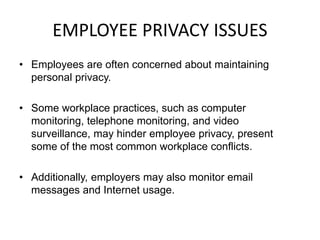 Employees Privacy Issues and Legal Rights | PPTX