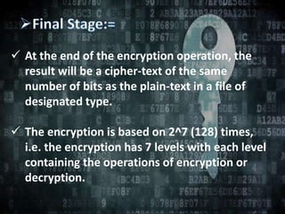 Secure Encryption Technique (SET): A Private Key Cryptosystem | PPTX