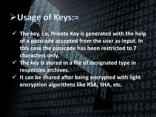 Secure Encryption Technique (SET): A Private Key Cryptosystem | PPTX