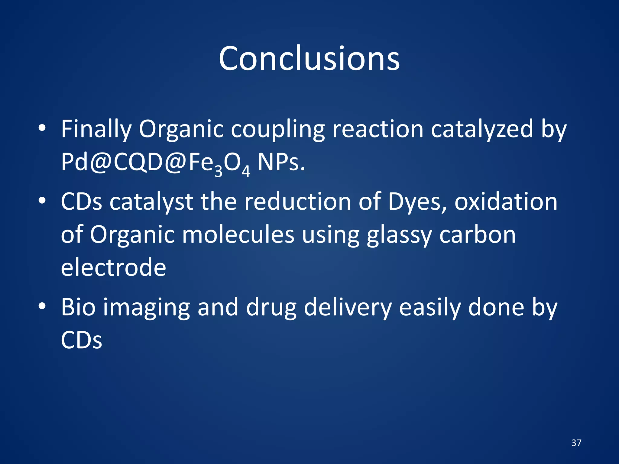carbon dots and its applications | PPTX