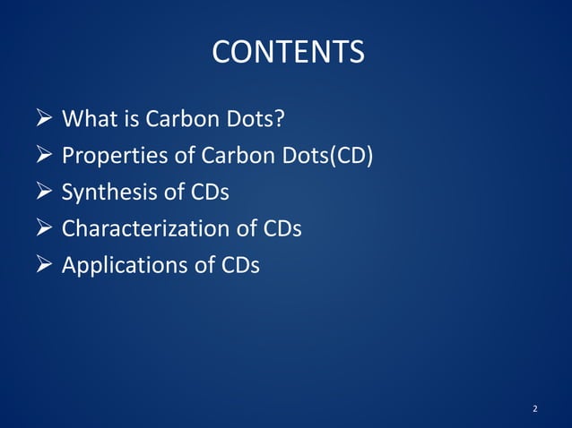 carbon dots and its applications | PPTX