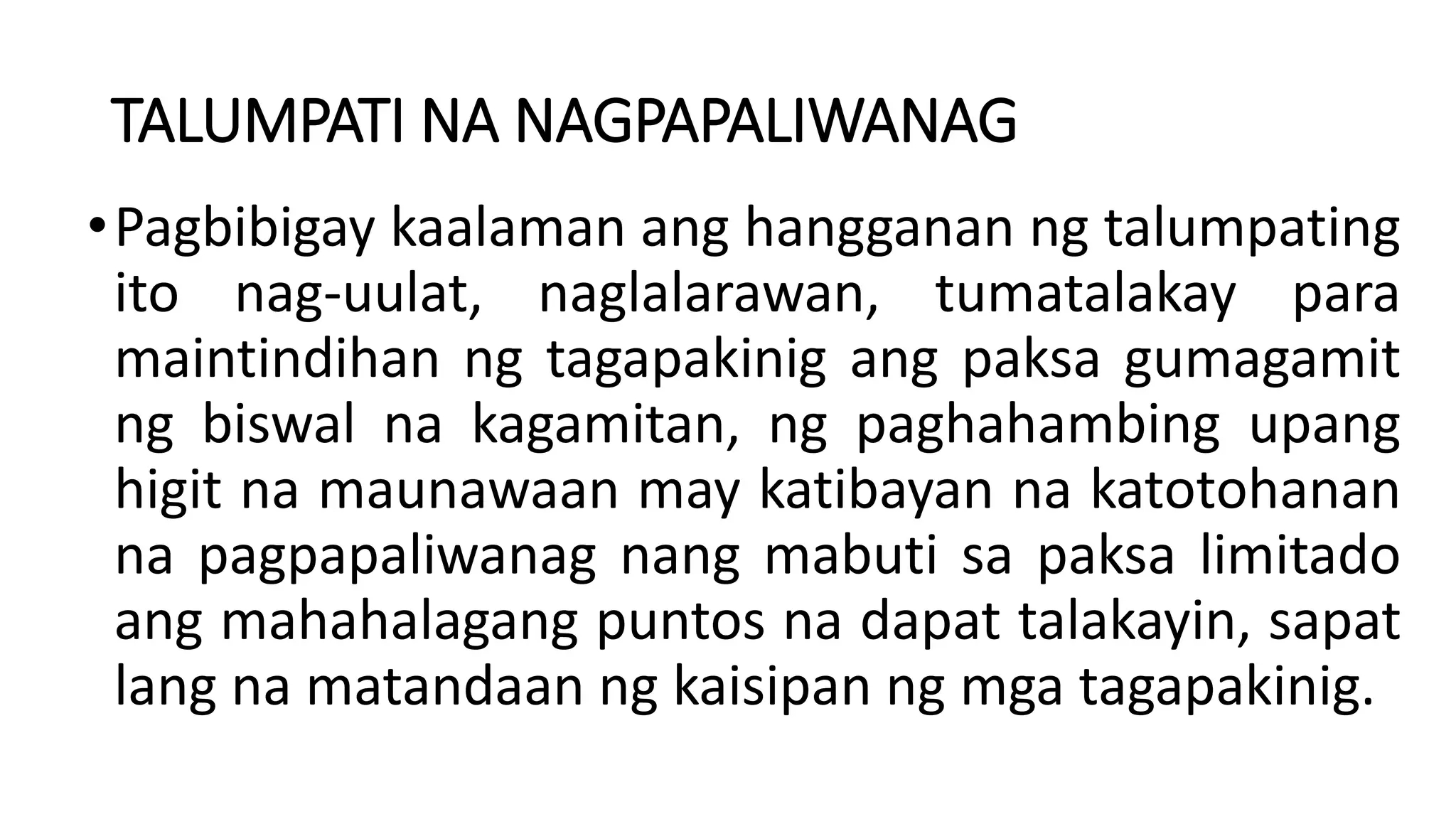 Talumpati 101 Filipino Grade 12 | PPTX