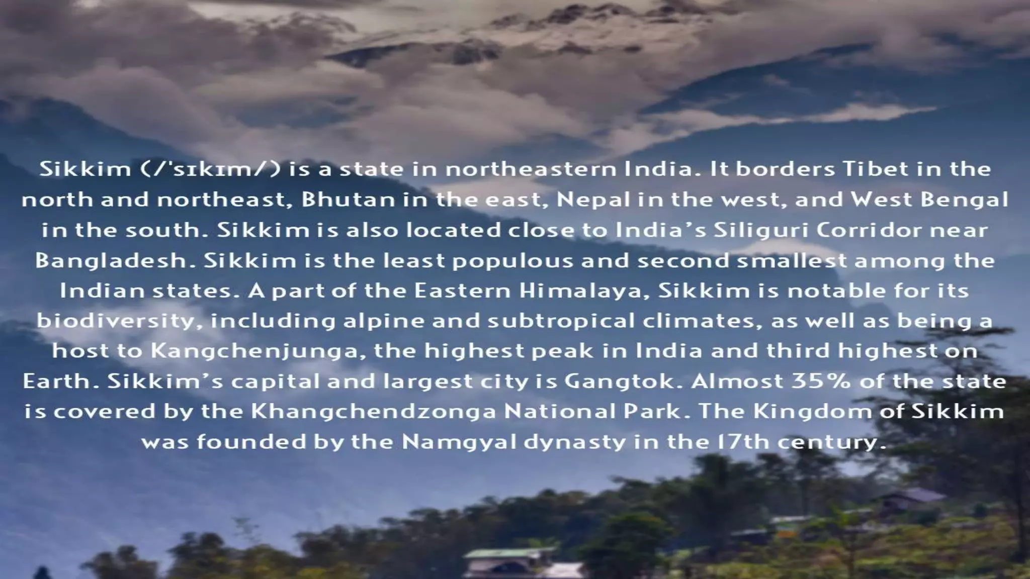SIKKIM FLORA AND FAUNA | PPTX