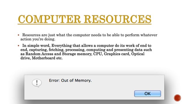 Utilization of computer Resources | PPT