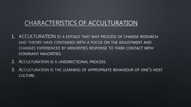 Acculturation and Enculturation ppt presentation | PPTX