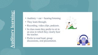 Learning styles in English | PPTX