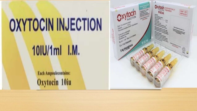 Presentation on Medicines Oxytocin Injections | PPT