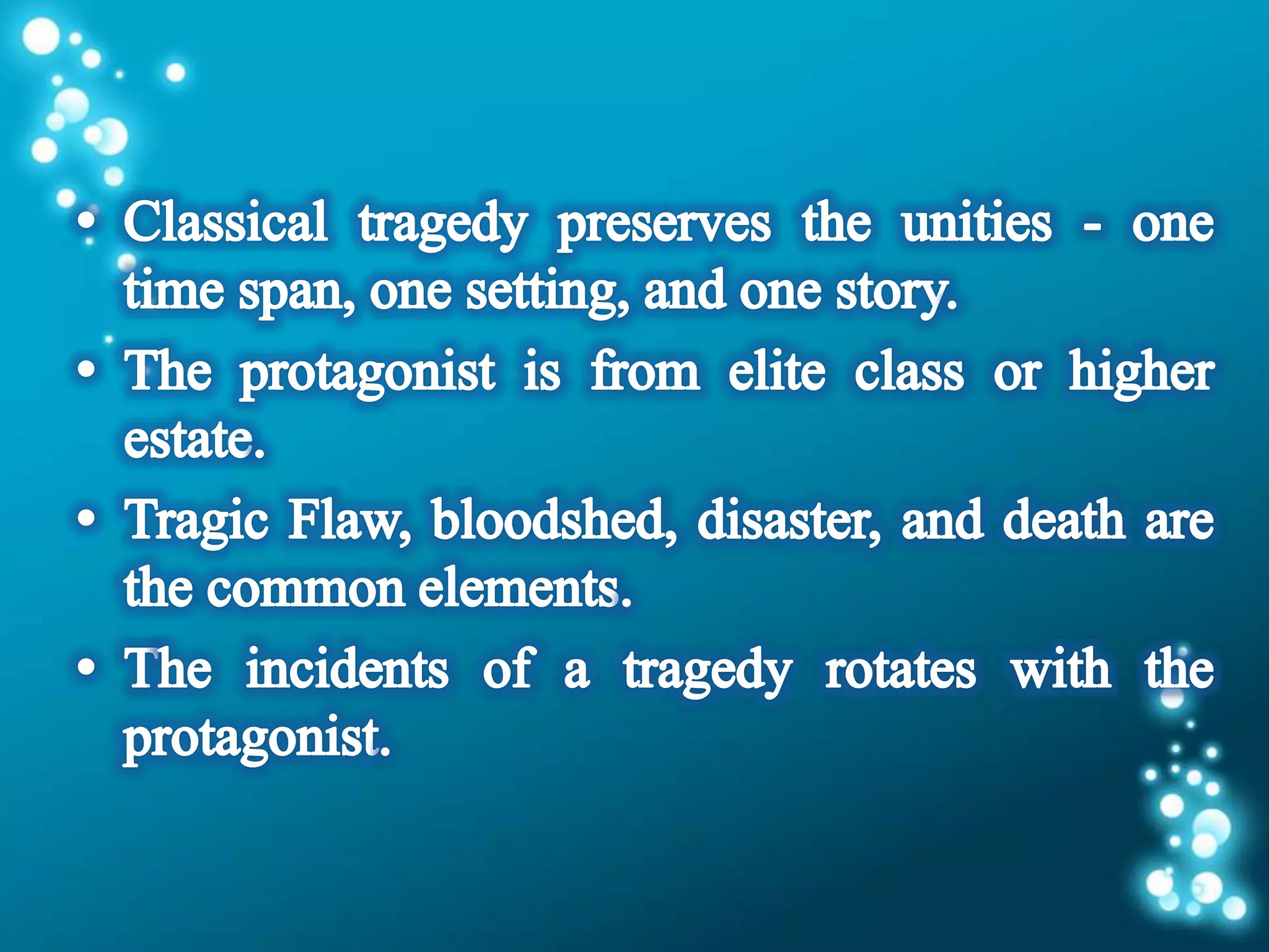 Comparison between classic and modern tragedy | PPTX