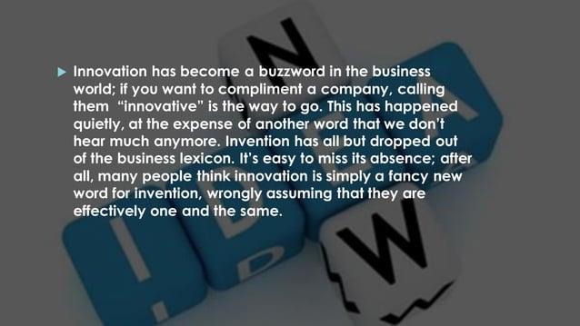 INVENTION VS INNOVATION | PDF