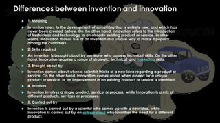 INVENTION VS INNOVATION | PDF