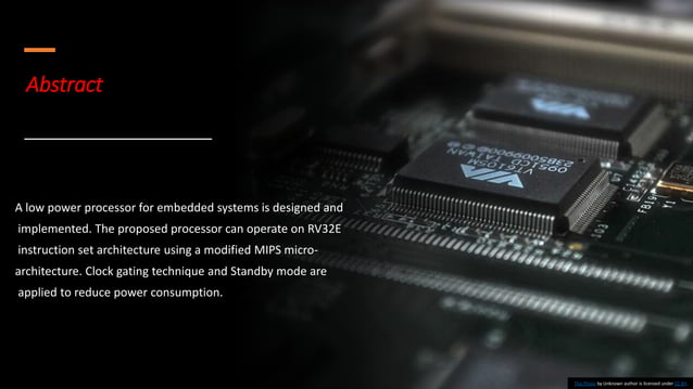 Design of a low power processor for Embedded system applications | PPT