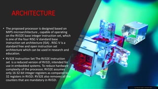 Design of a low power processor for Embedded system applications | PPTX