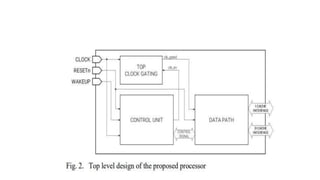 Design of a low power processor for Embedded system applications | PPTX