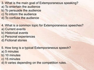 Presentation3 in Oral Com Extemporaneous | PPTX