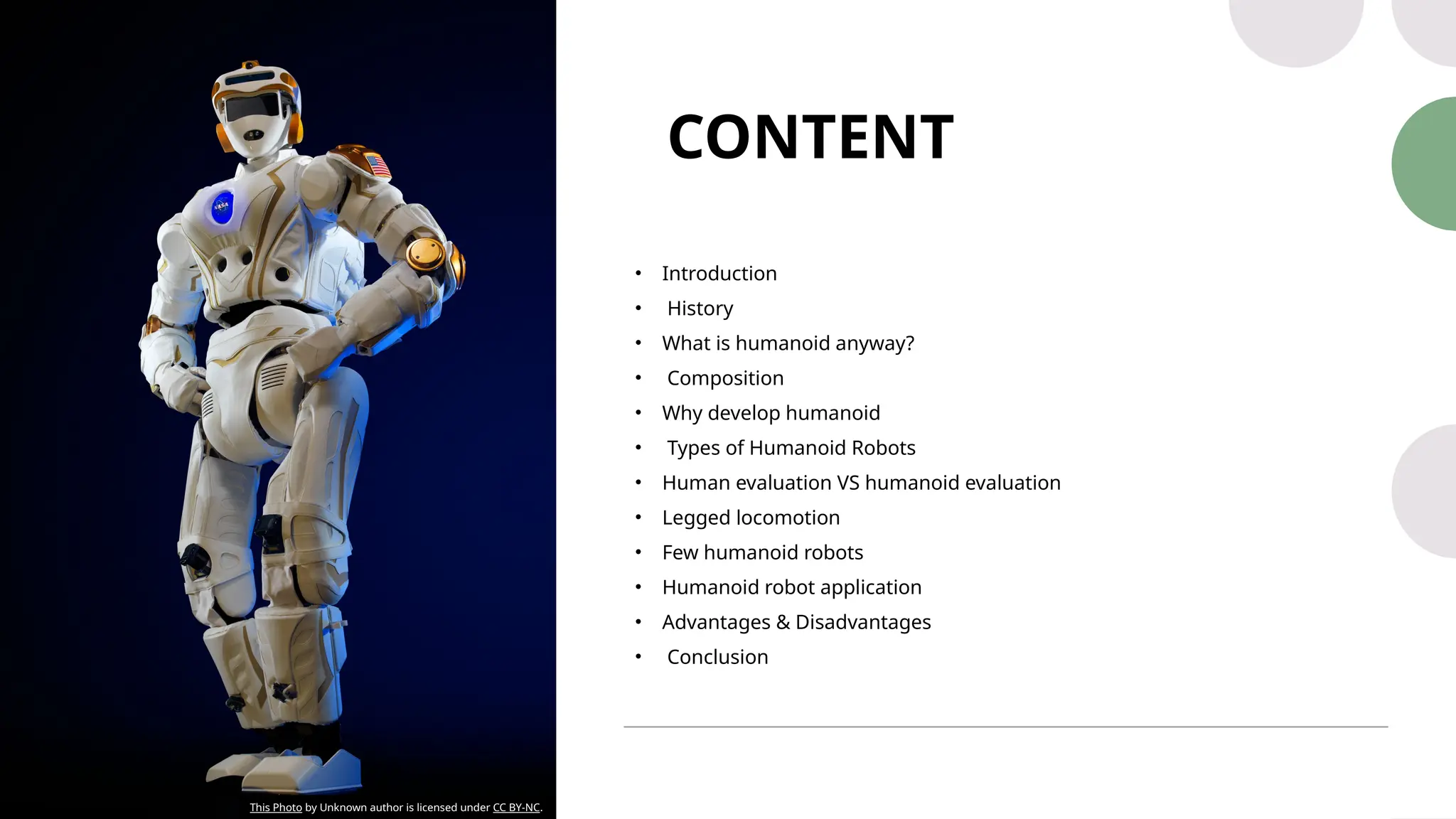 Humanoid robot intro types of humanoid robot | PPTX