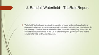 J. Randall Waterfield - TheRateReport | PPT