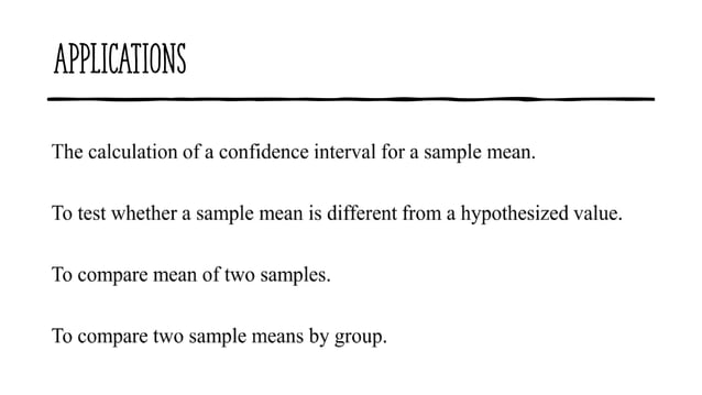 T TEST SLIDES PPT PRESENTATIONS STATATICS | PPT