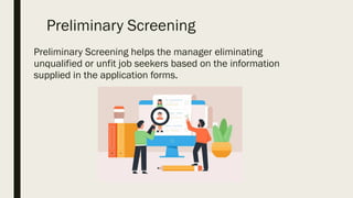 Meaning of Selection and steps in selection process | PPT