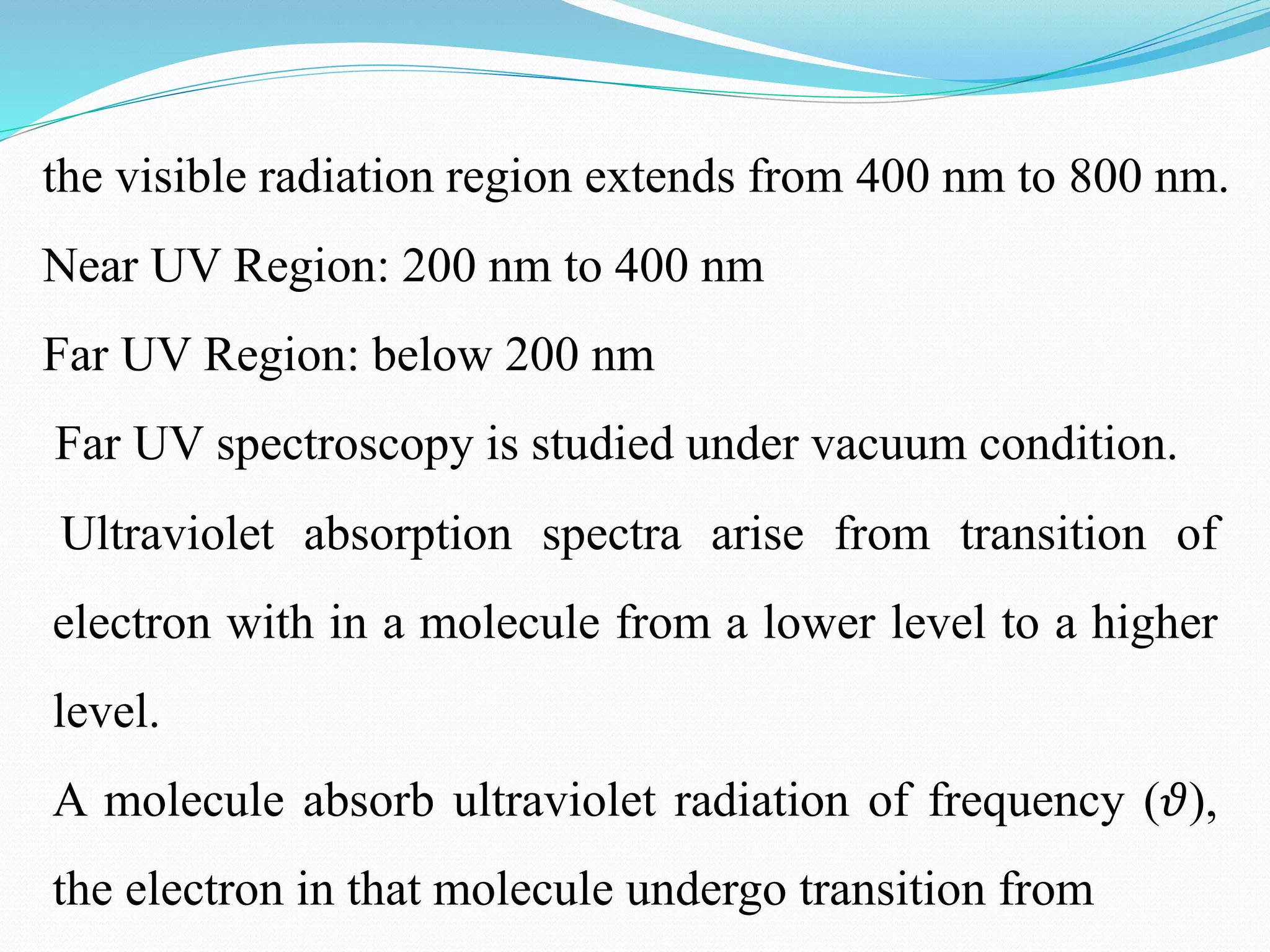 UV visible spectroscopy | PPTX