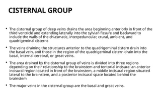Presentation on anatomy of deep venous system | PPTX