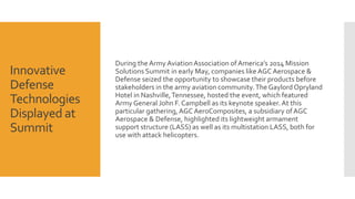 Innovative Defense Technologies Displayed at Summit | PPTX | Business ...