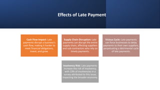 Late Payment: Causes, Effects, and Solutions The Impact of Late Payments on Businesses | PPTX