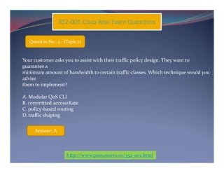 Pass4sure 352-001 Questions and Answers | PDF