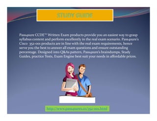 Pass4sure 352-001 Questions and Answers | PDF