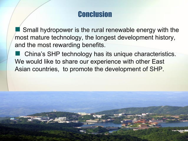 Small Hydro Power for Rural Development | PPT
