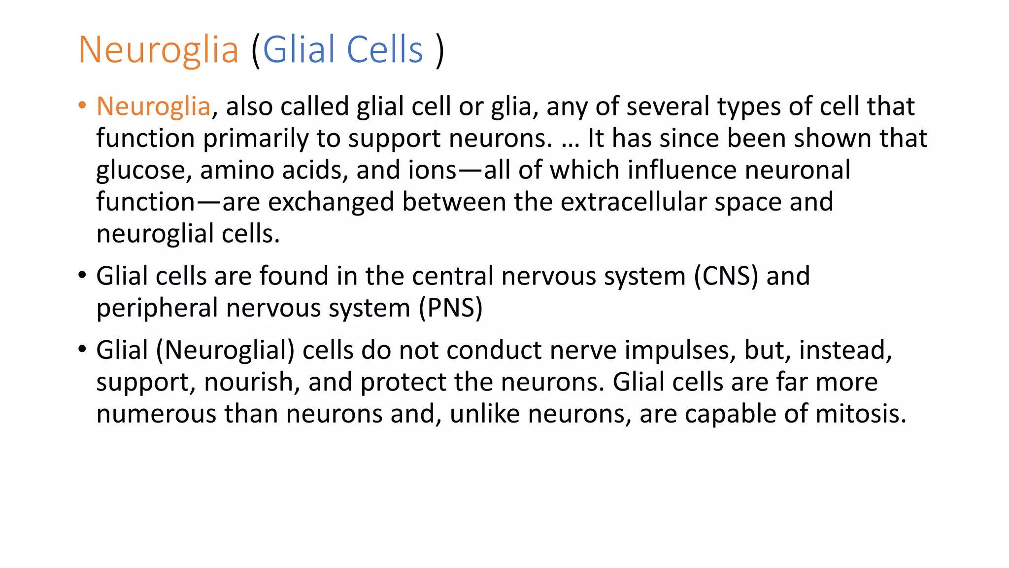 Nervous System,Neuron, Glial cells | PPTX