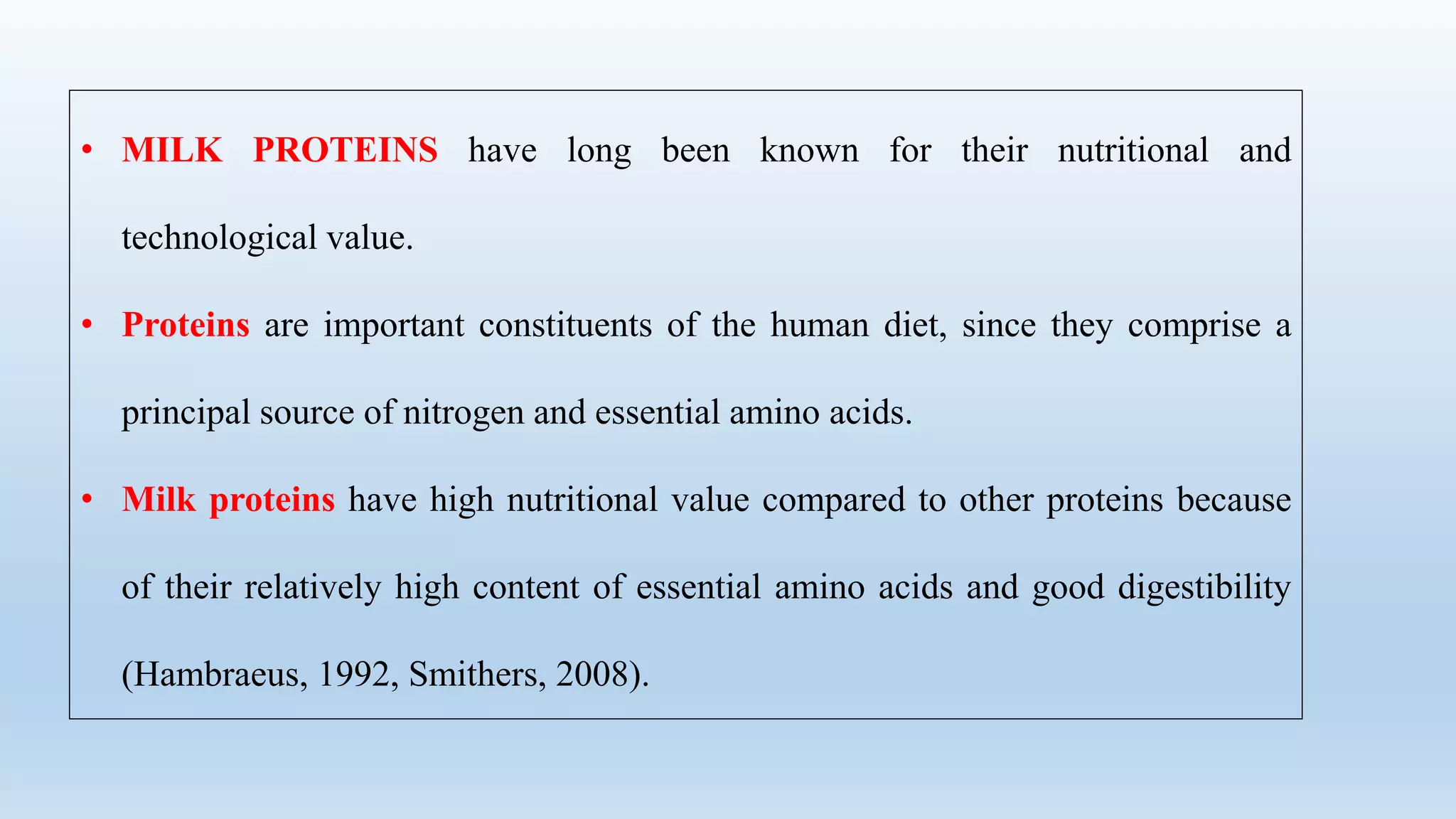 MILK PROTEINS / SYNTHESIS CASEIN | PPTX