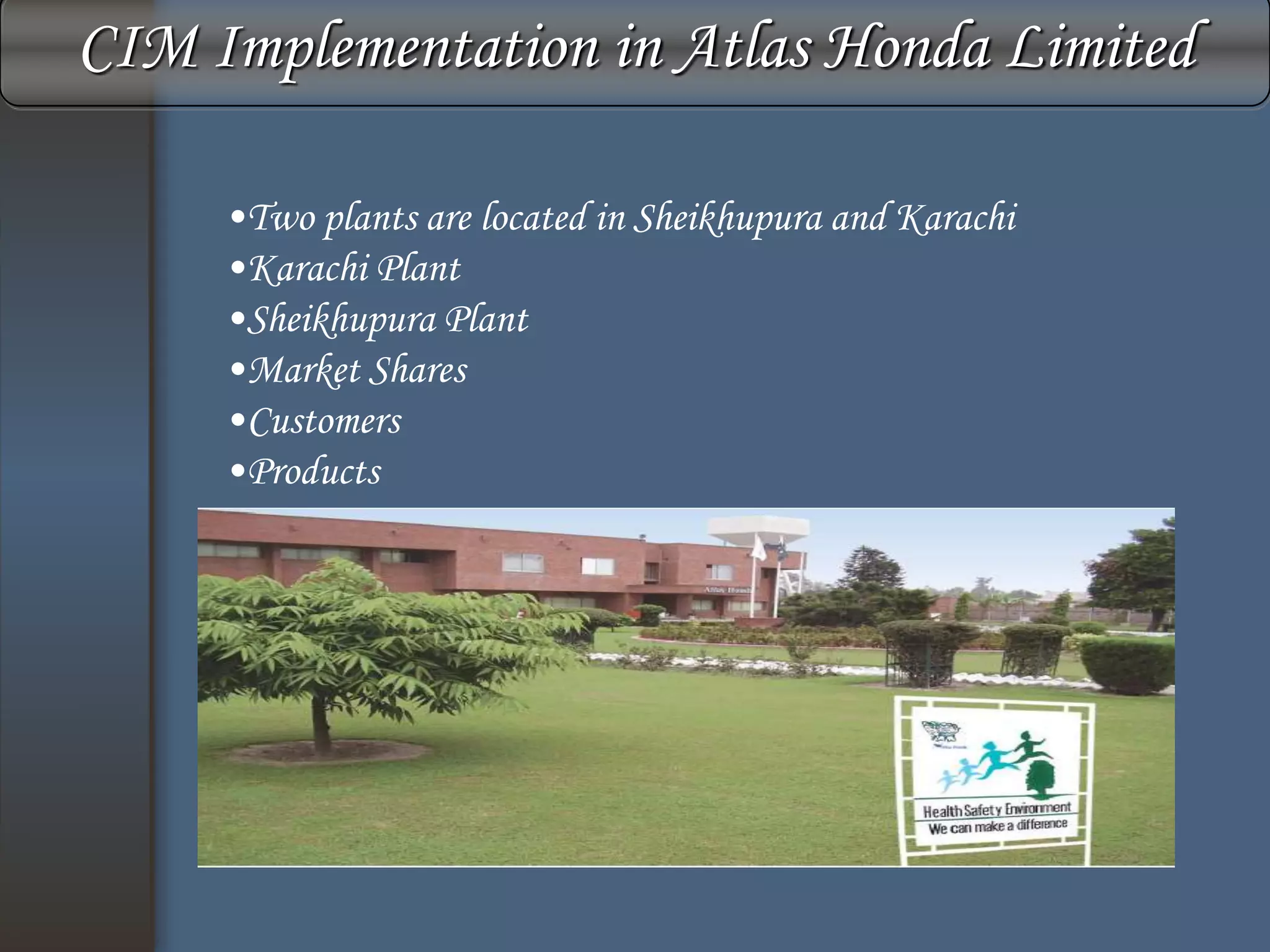 CIM Implementation in Atlas Honda | PPT